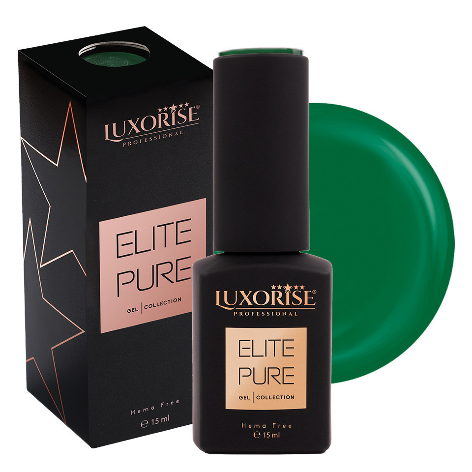 Oja Semipermanenta Hema Free ELITE PURE LUXORISE - Luxe Emerald, 15ml