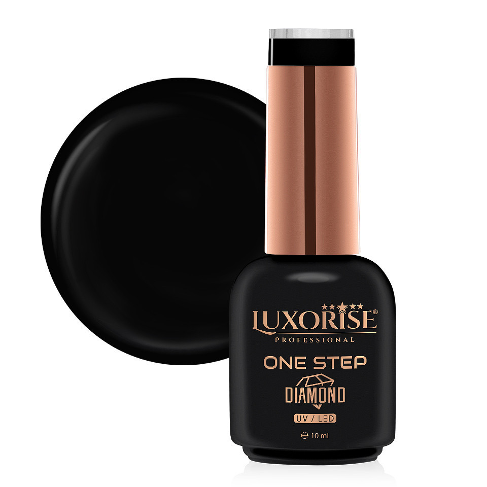 Oja Semipermanenta One Step Diamond Intense Black 10ml, LUXORISE
