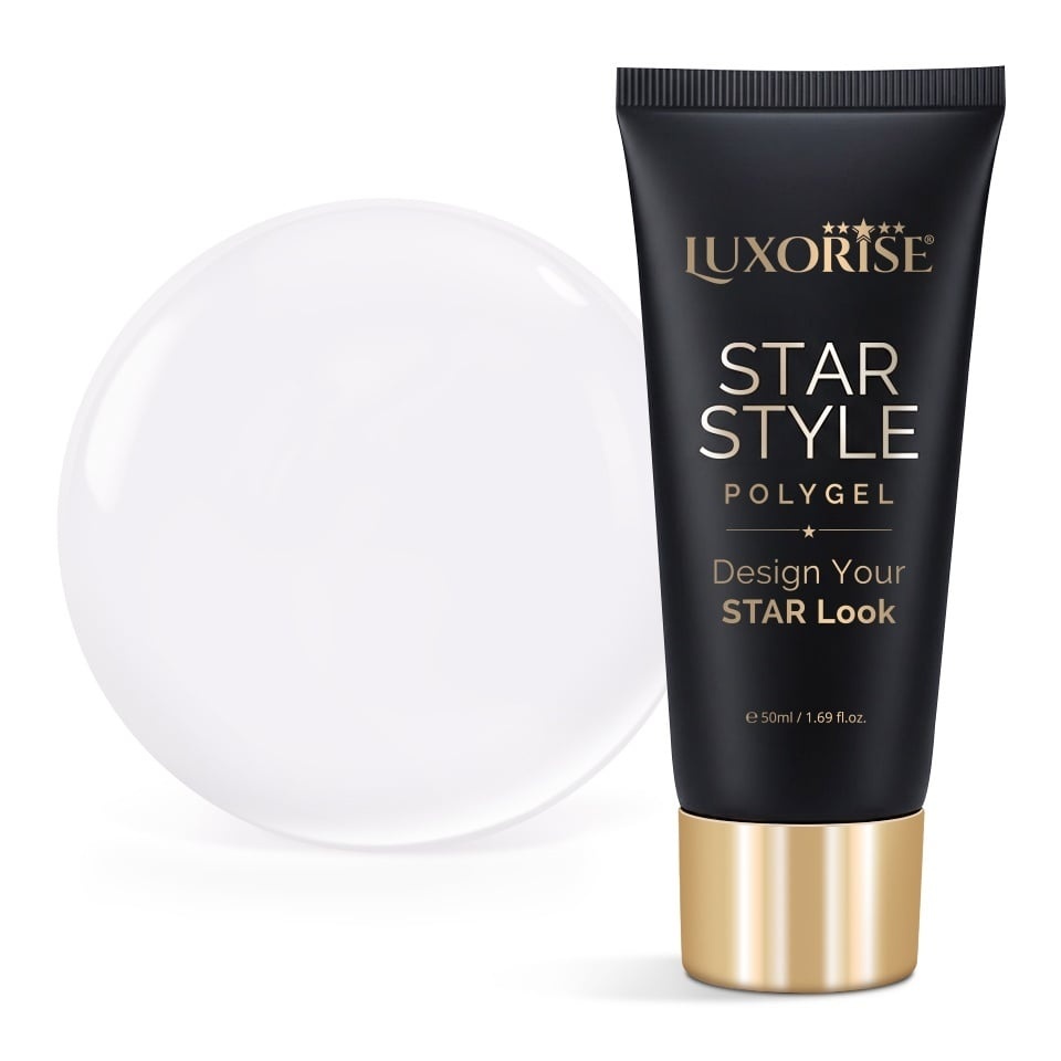 Polygel LUXORISE STAR STYLE - STAR ICON Collection, True White, 50ml