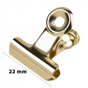 Clips unghii metalic pentru curba C LUXORISE Gold 22mm