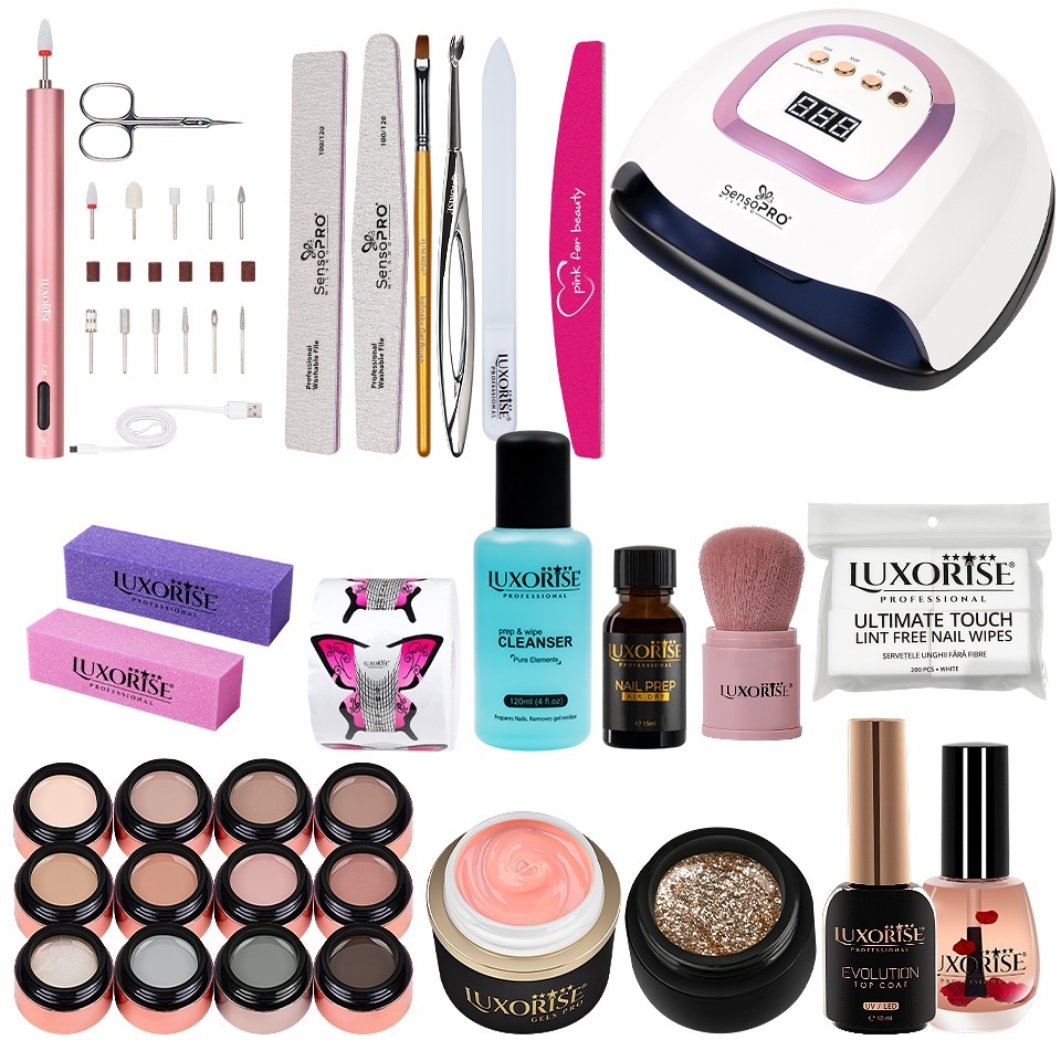 Kit Unghii cu Gel pentru Incepatori si Profesionisti | KitUnghii.ro