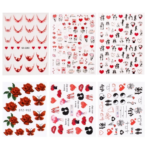 Set Nail Art Hello Love