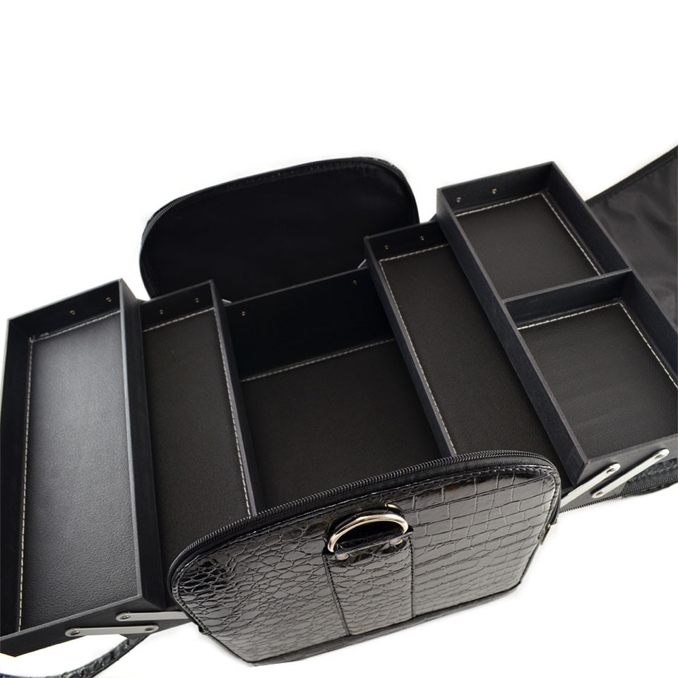 Geanta Machiaj SensoPRO Milano, negru lacuit