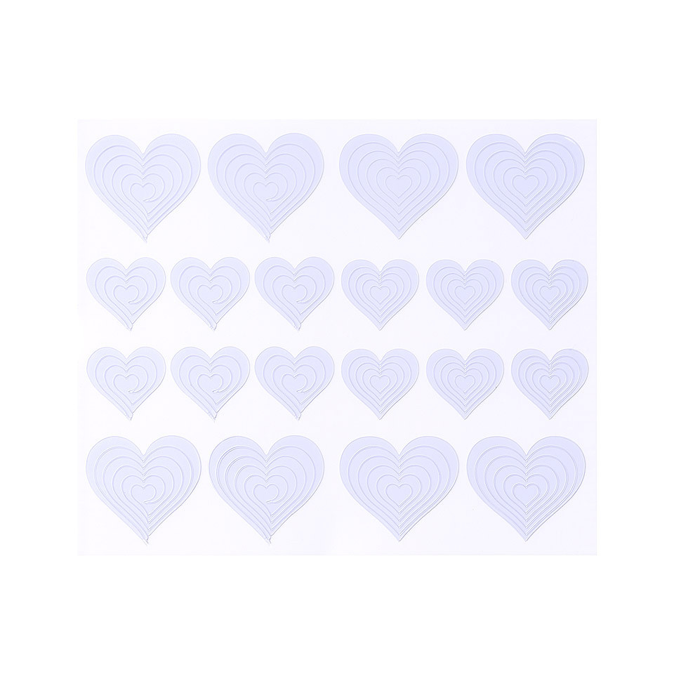 Sticker Sablon Nail Art SensoPRO Milano, Heart Shapes